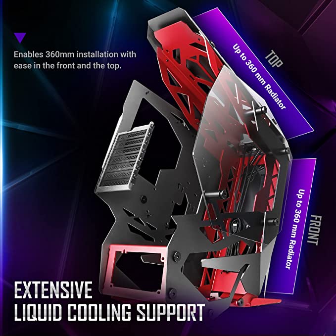 Antec Torque Mid Tower Aluminum Gaming Cabinet I Computer Case Support ...